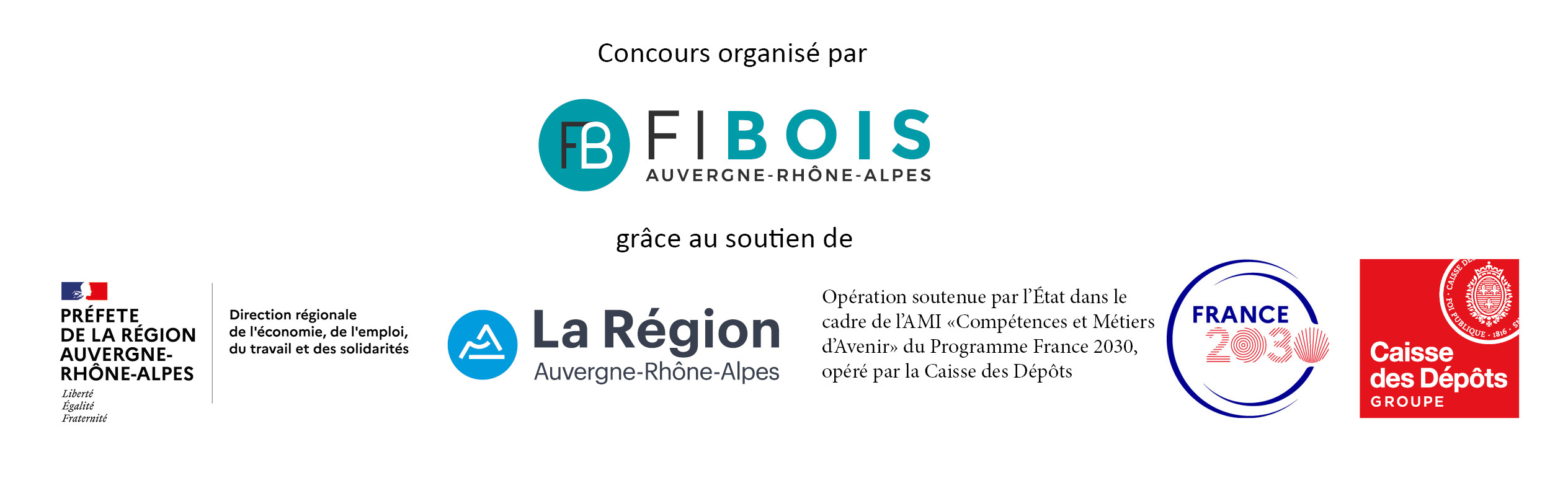 logos financeurs - Fibois AuRa